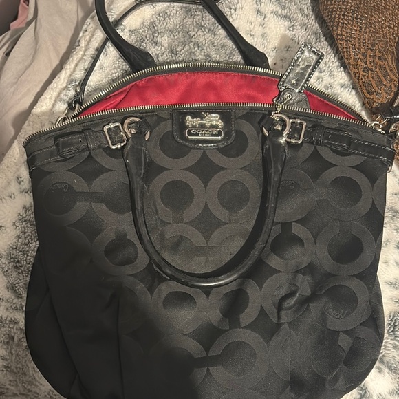 Coach | Bags | Coach Black And Red Womens Bag | Poshmark